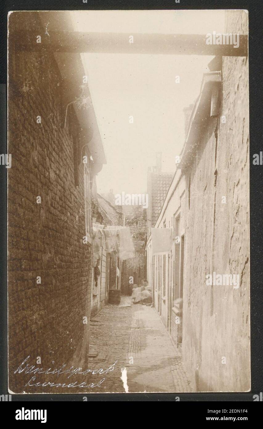 Obreen, Henri Guillaume Arnaud Gezicht in de voormalige Danielspoort ...