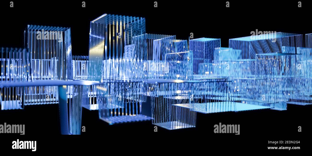 Future city 3d sci fi hi-res stock photography and images - Alamy
