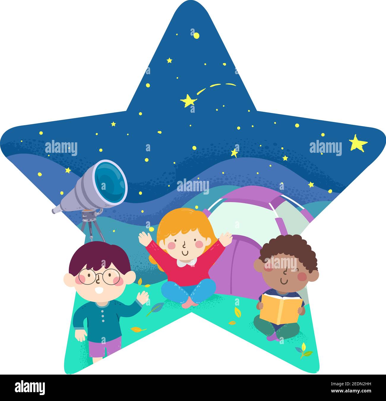 Child star gazing hi-res stock photography and images - Alamy