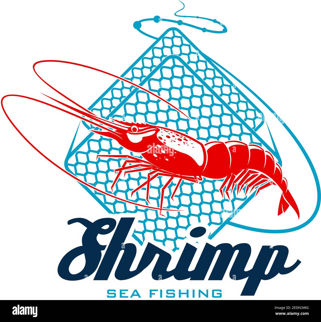Shrimp trap Stock Vector Images - Alamy