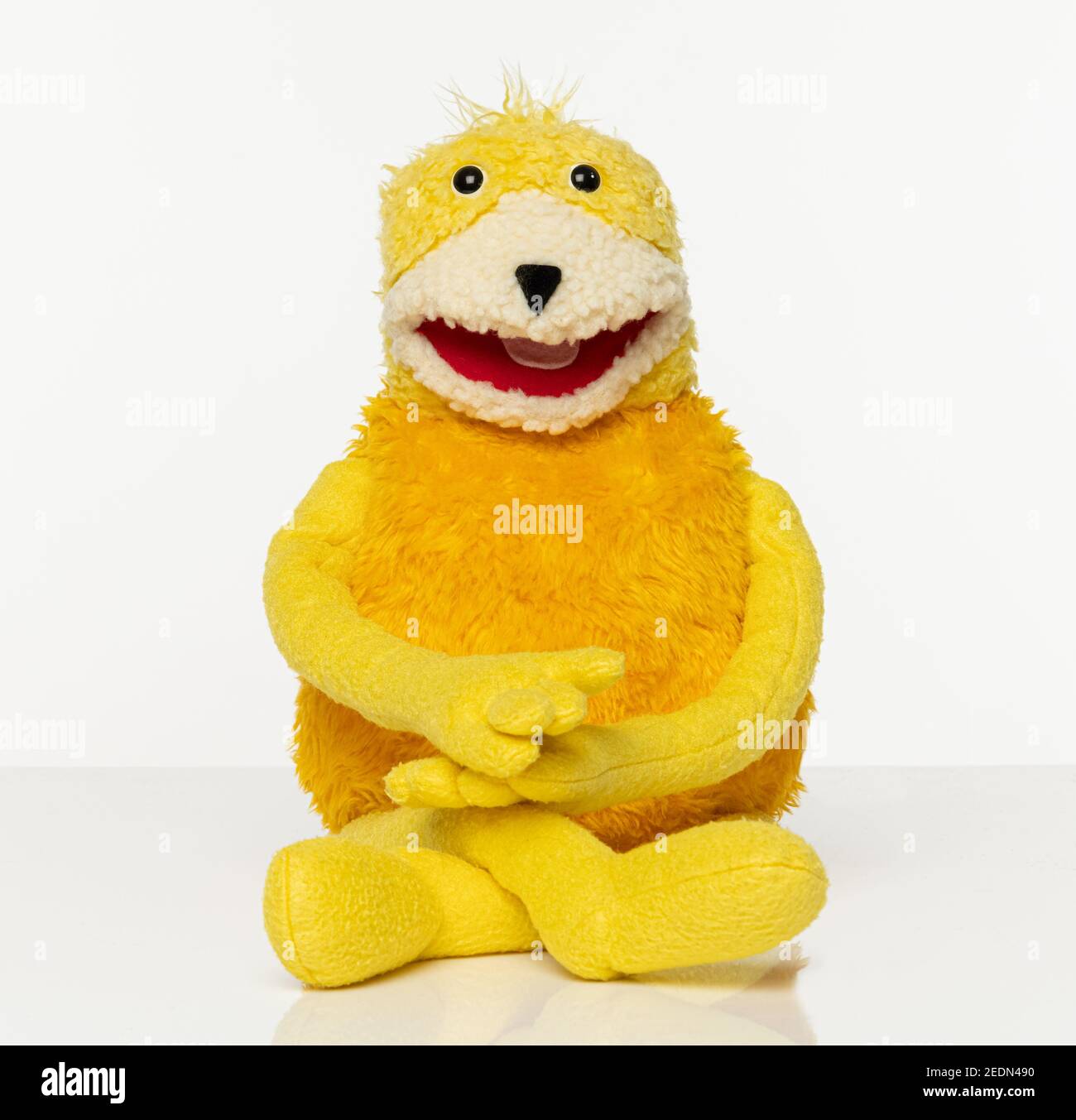 Isolated Flat Eric puppet character against a plain white background ...