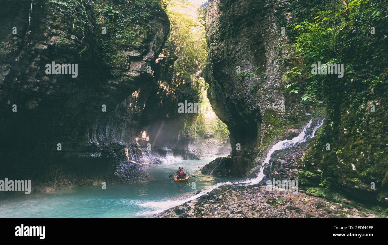 Sunrise inside the canyon Stock Photo - Alamy