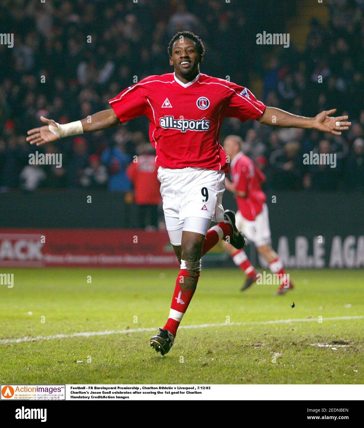 Celebrates scoring v charlton athletic hi-res stock photography and ...