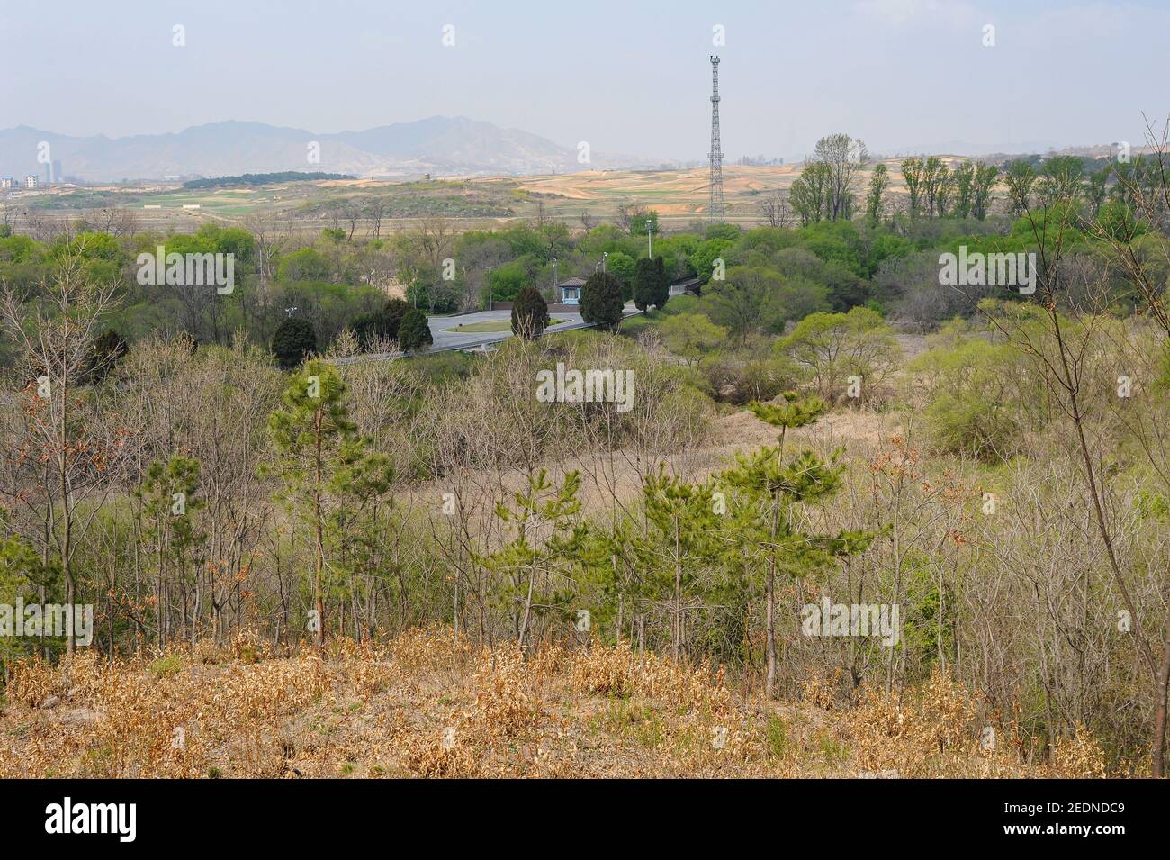 02.05.2013, Panmunjom, North Hwanghae, South Korea - A view from the ...