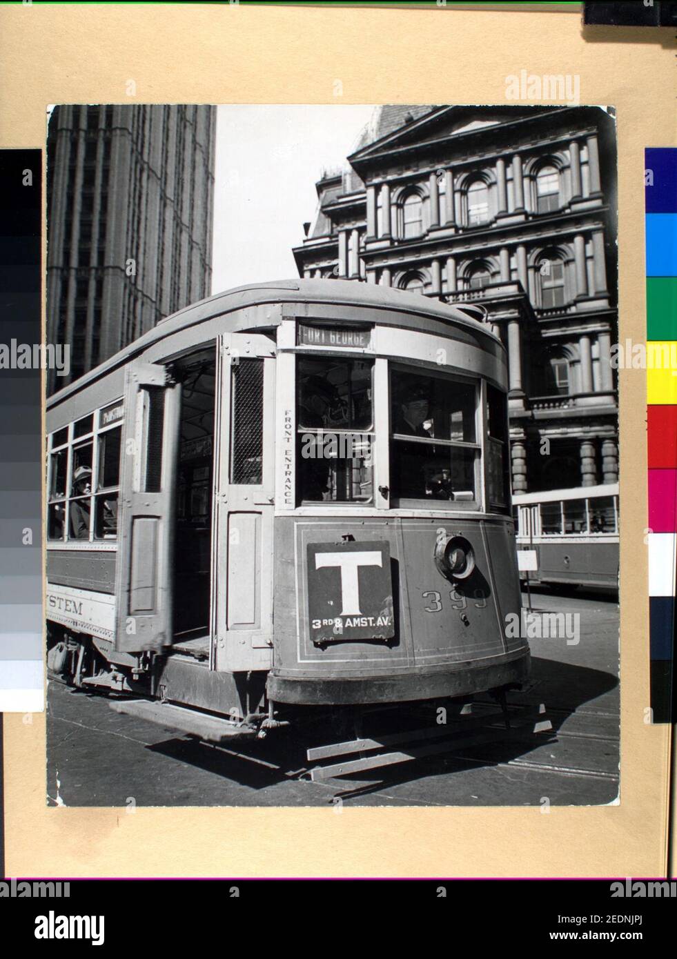 Old Post Office with Trolley - II, Park Row and Broadway, Manhattan ...
