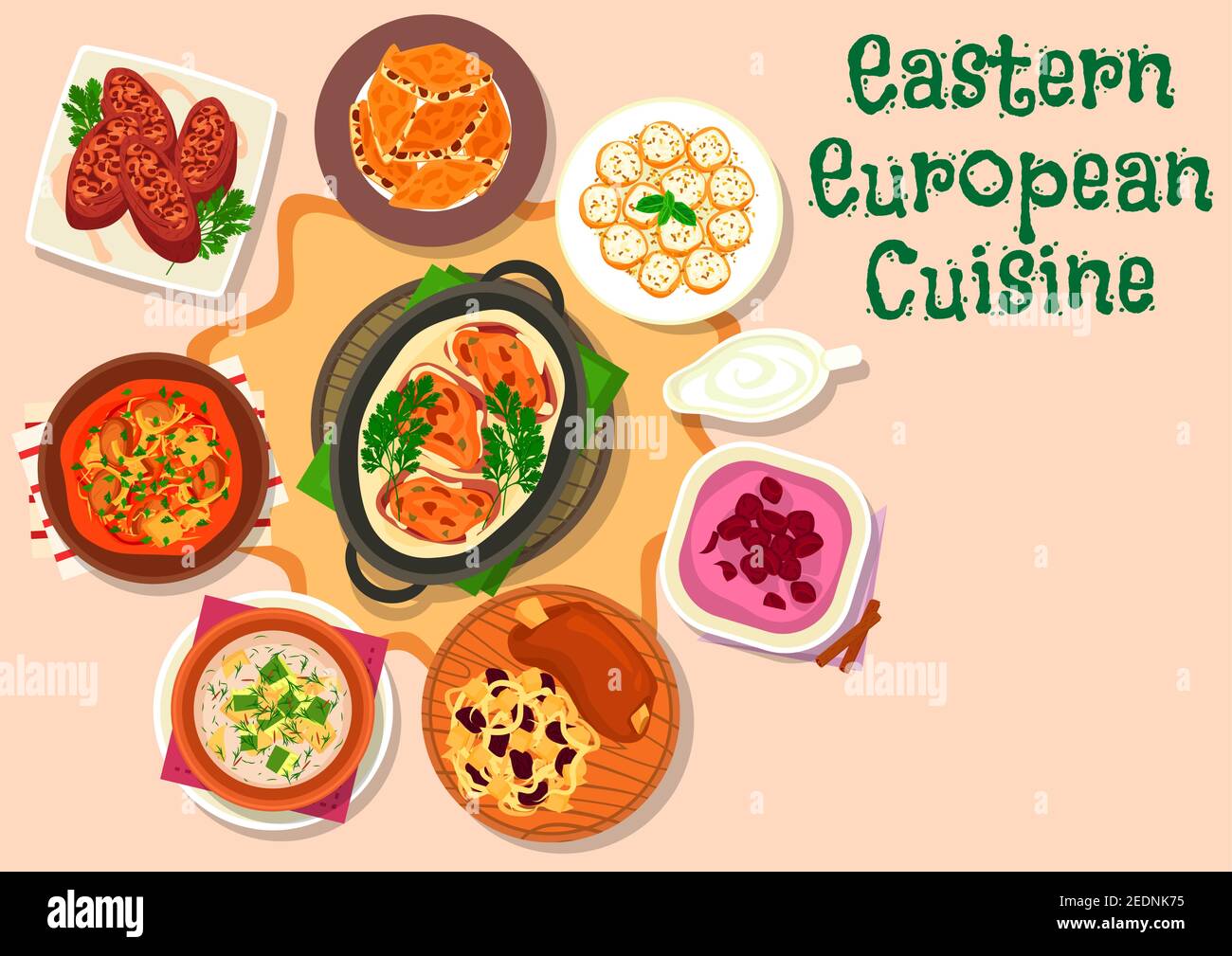 Eastern european pastry Stock Vector Images - Alamy