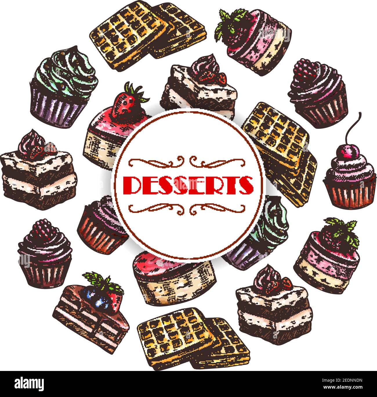 Brownie Stock Vector Images - Alamy