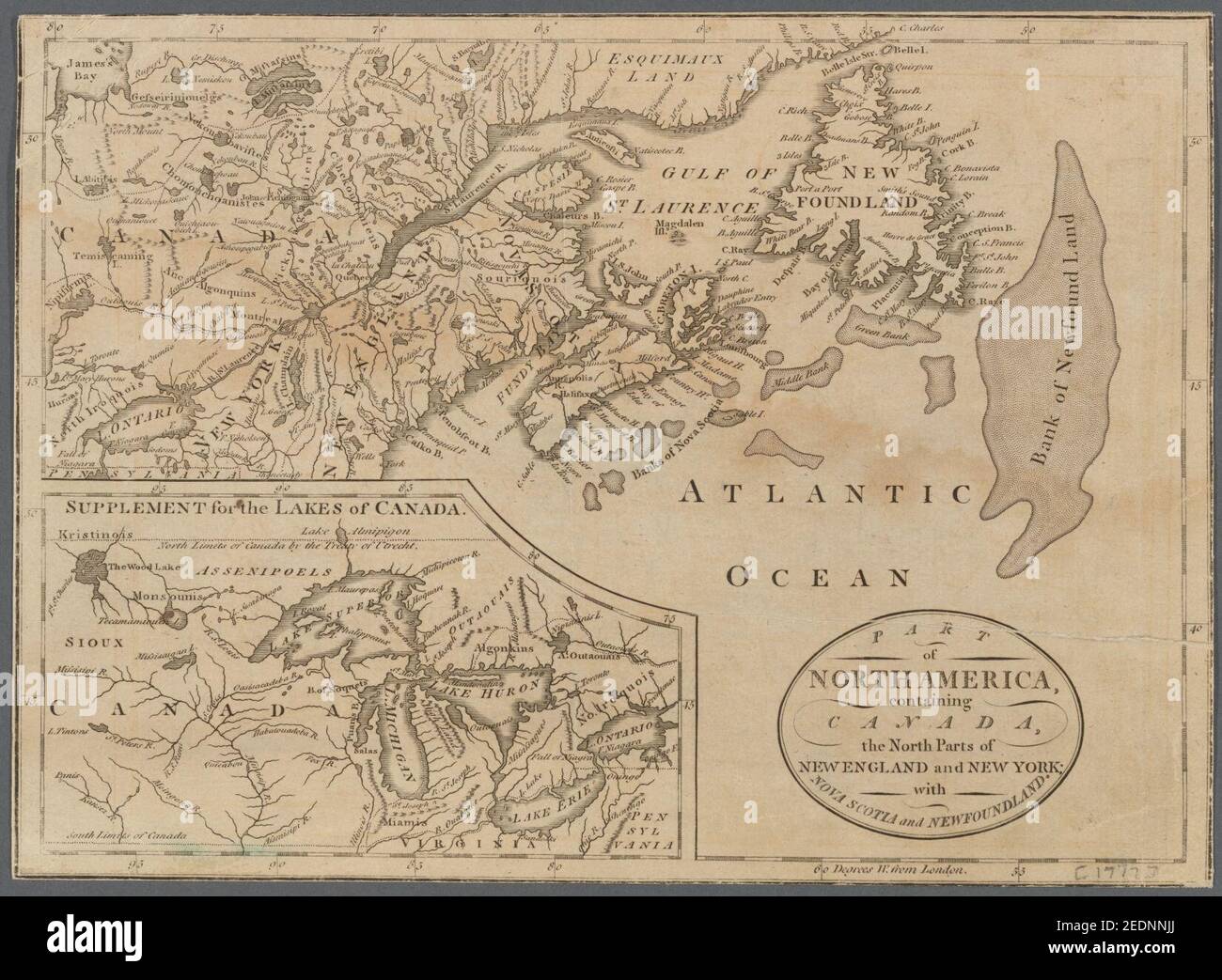 Part of North America, containing Canada, the north parts of New ...