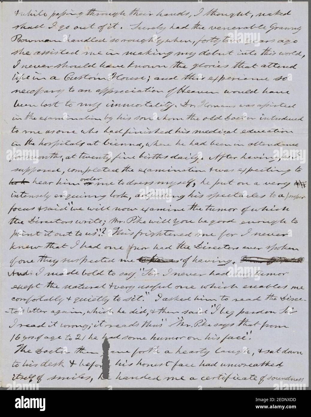 Pike, William B., ALS to NH. Feb. 24, 1853 Stock Photo - Alamy