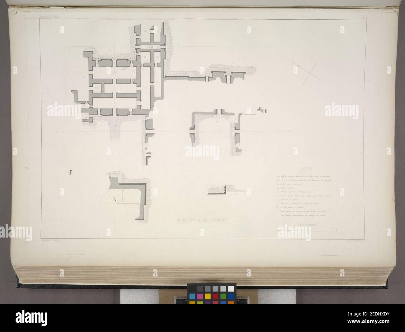 Plan général du monument Stock Photo - Alamy