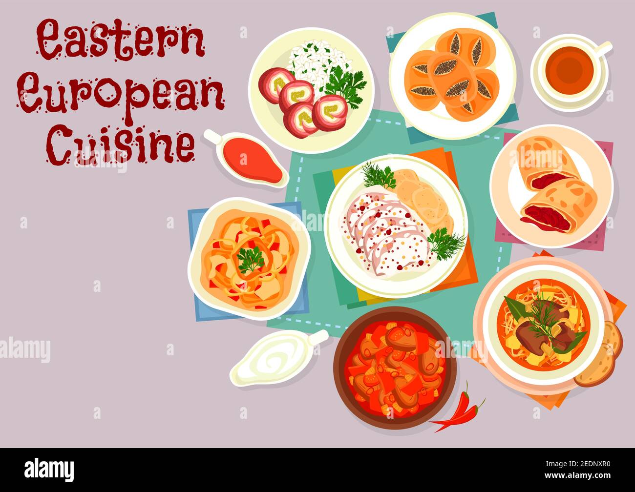 Cream paprika sauce Stock Vector Images - Alamy