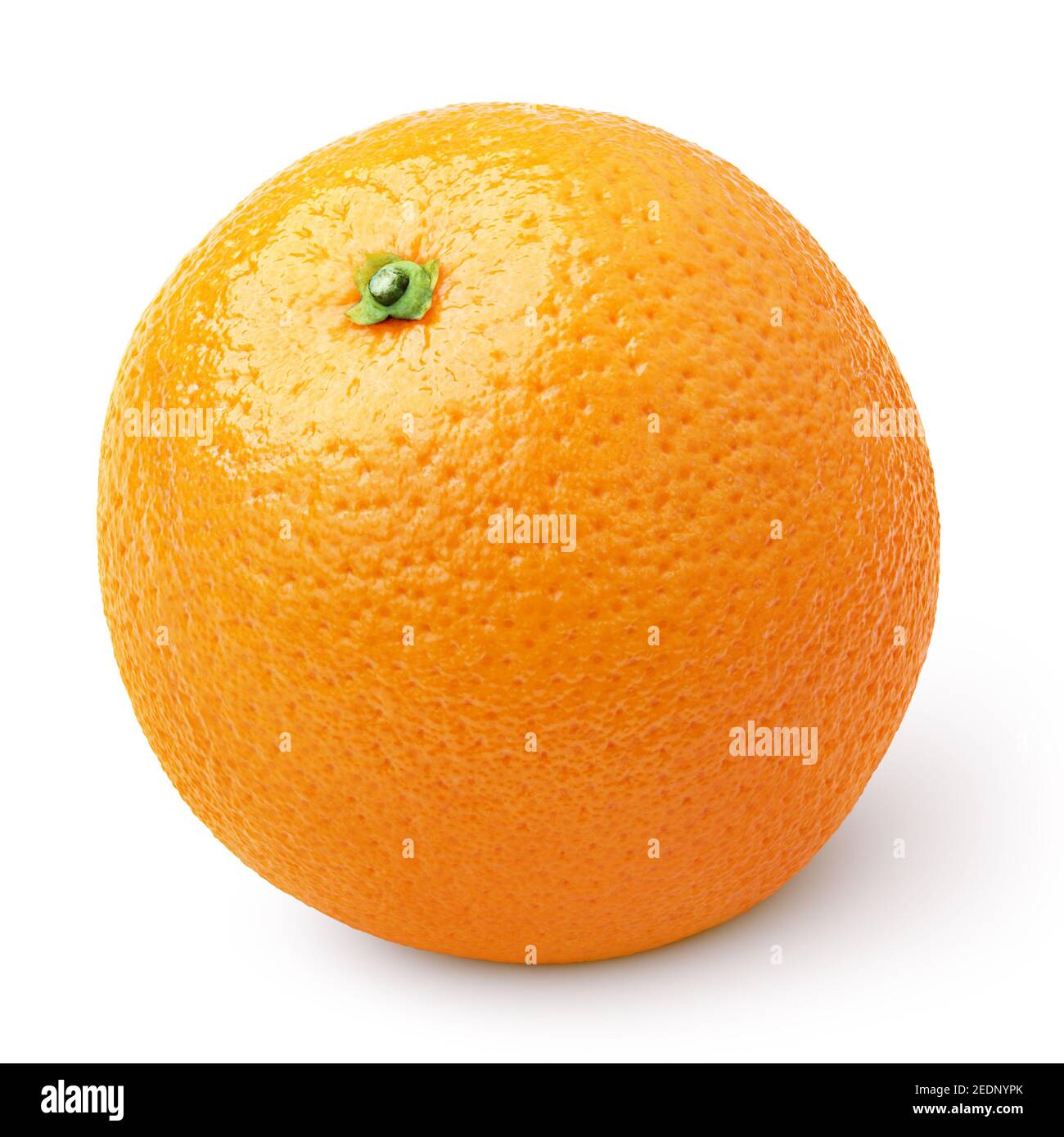 Single orange citrus fruit isolated on white with clipping path Stock ...