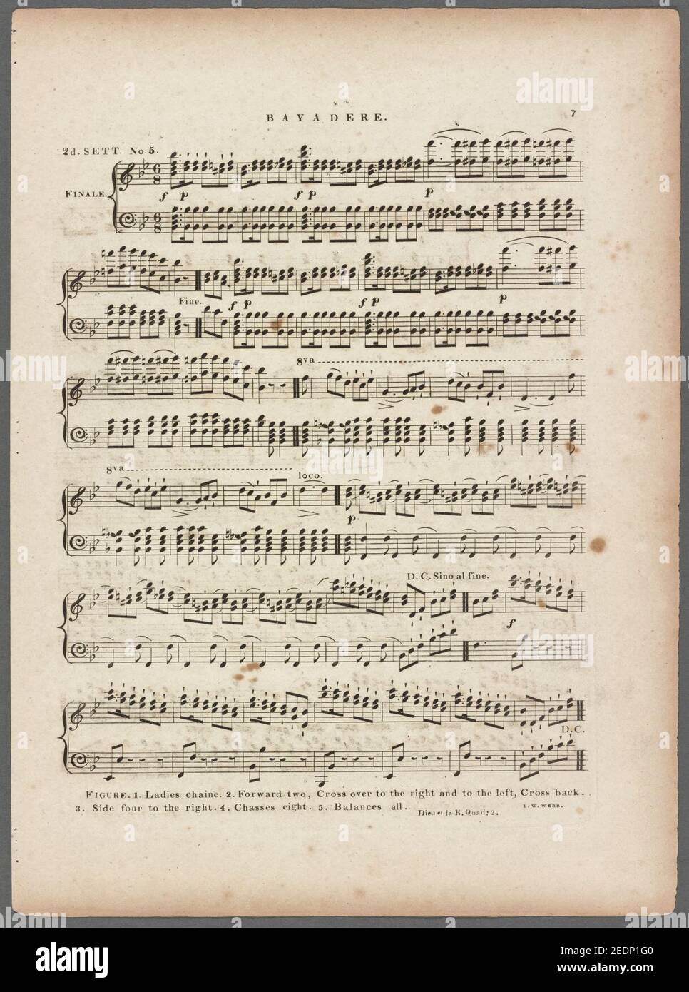 Quadrilles from Aubers celebrated opera, ''Le dieu et la bayadére ...