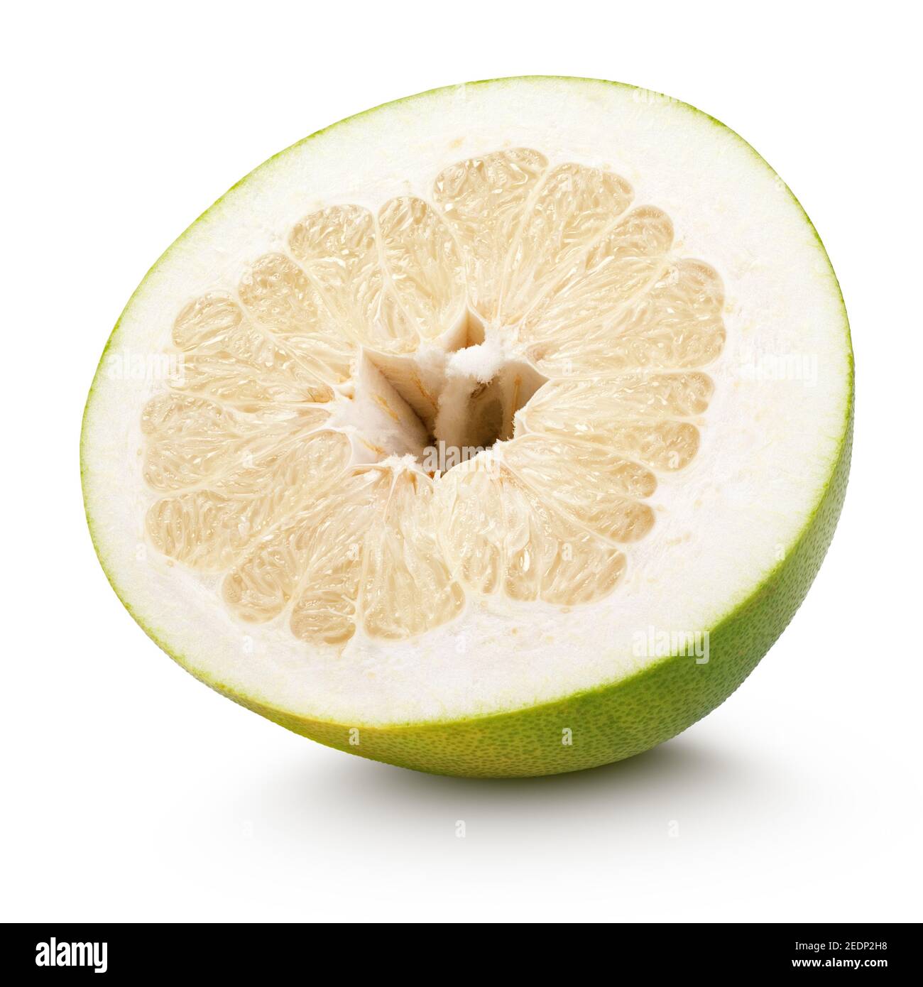 Half pomelo citrus fruit isolated on white with clipping path Stock ...