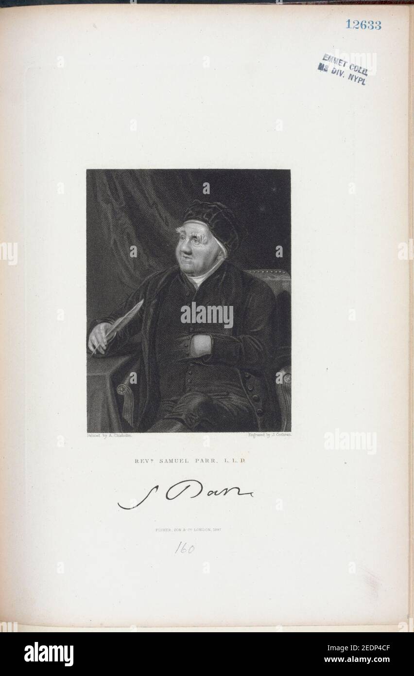 Samuel parr hi-res stock photography and images - Alamy