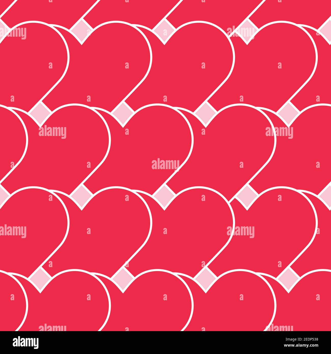Big red heart seamless pattern for textile design, wrapping paper ...