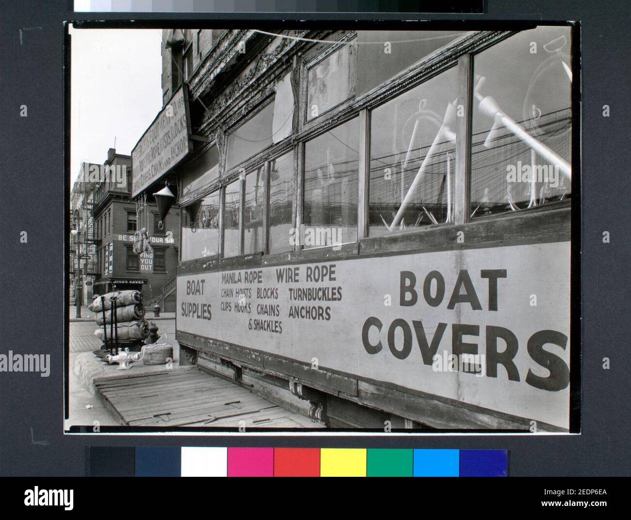 Rope store, Peerless Equipment Co., 189 South Street, Manhattan Stock ...