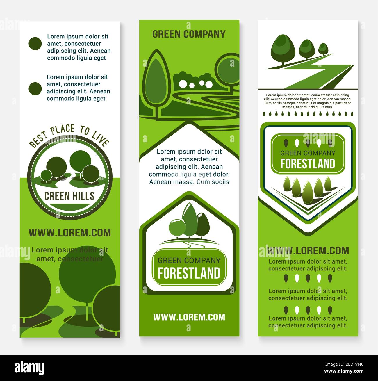 Green building and eco sustainable living banner template. Ecology ...