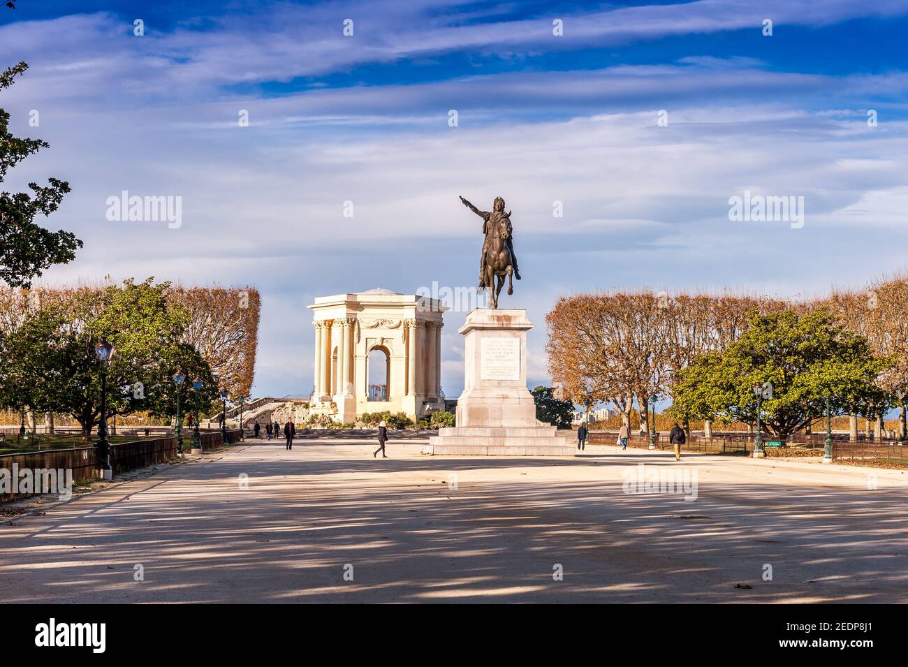 Parc du Peyrou in Montpellier, in Herault, in Occitanie, France Stock ...