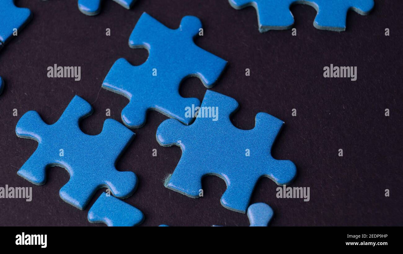 blue puzzles, textures and background Stock Photo - Alamy