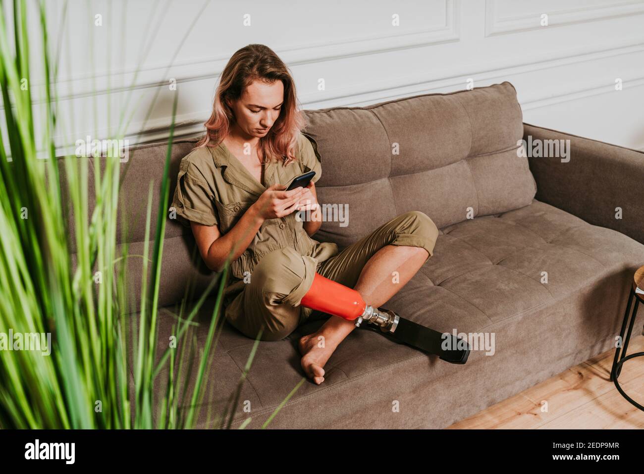 Beautiful young woman with amputation - Pretty and confident woman with ...