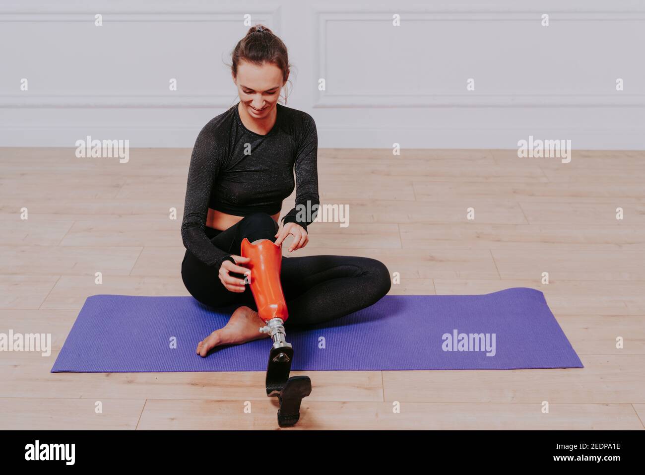 Beautiful young woman with amputation - Pretty and confident woman with ...