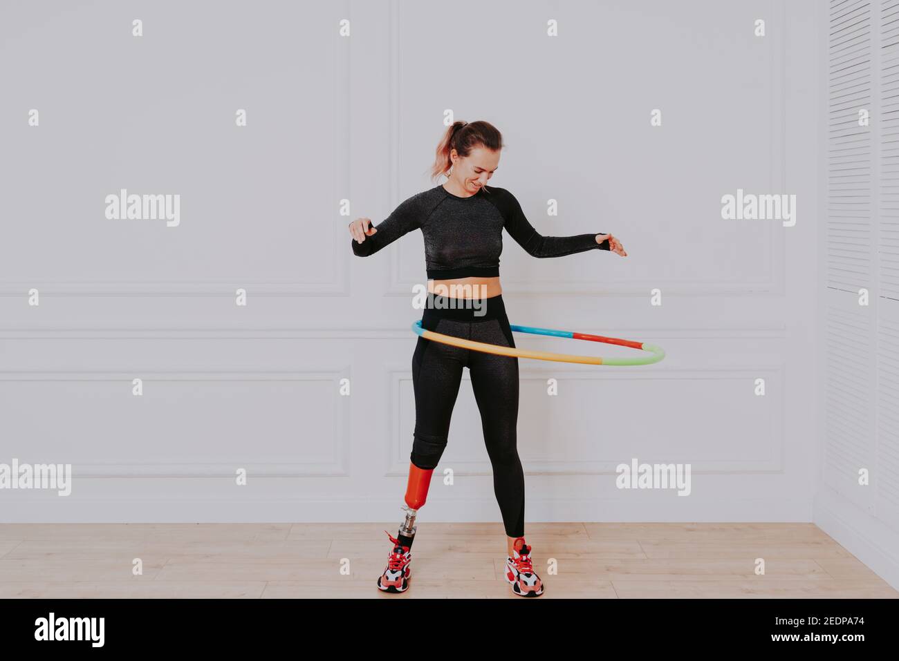 Beautiful young woman with amputation - Pretty and confident woman with ...