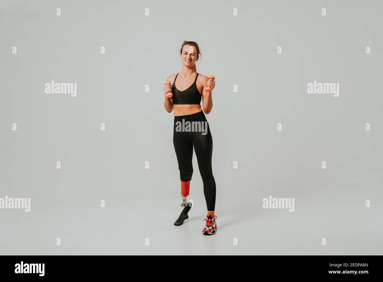 Beautiful young woman with amputation - Pretty and confident woman with ...