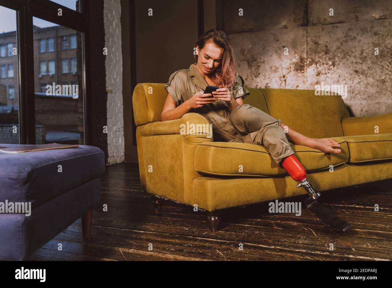 Beautiful young woman with amputation - Pretty and confident woman with ...