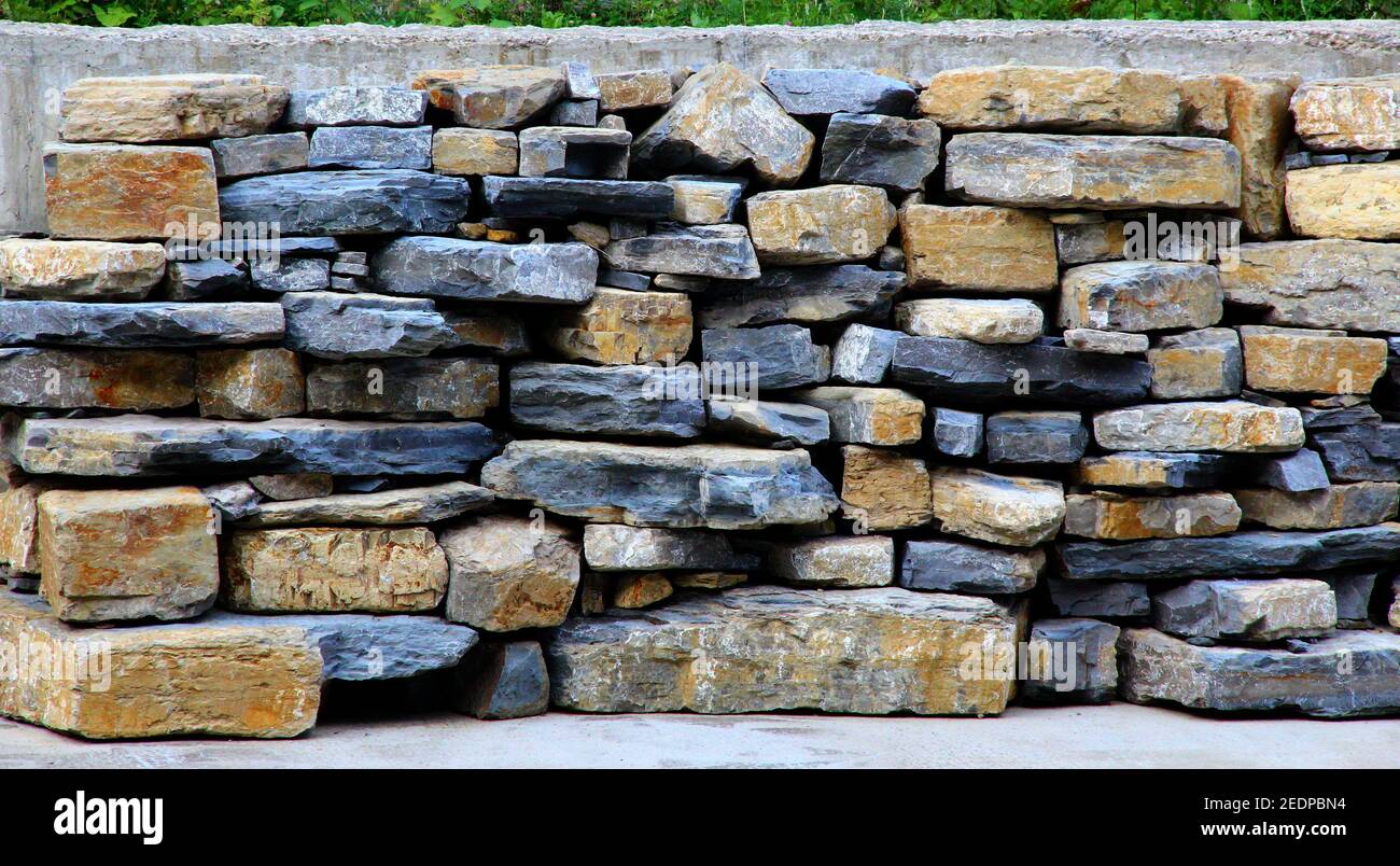 Texture Obtained From The Stacked Stones Stock Photo - Alamy