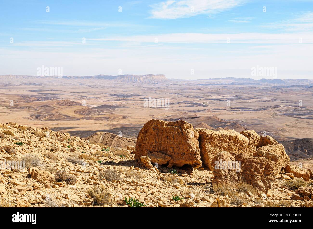 Makhtesh Ramon a geological feature of Israel's Negev desert. Located ...