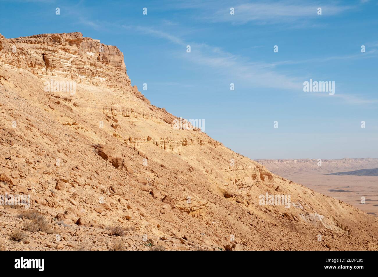Makhtesh Ramon a geological feature of Israel's Negev desert. Located ...