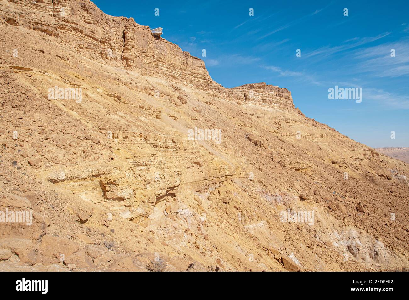 Makhtesh Ramon a geological feature of Israel's Negev desert. Located ...