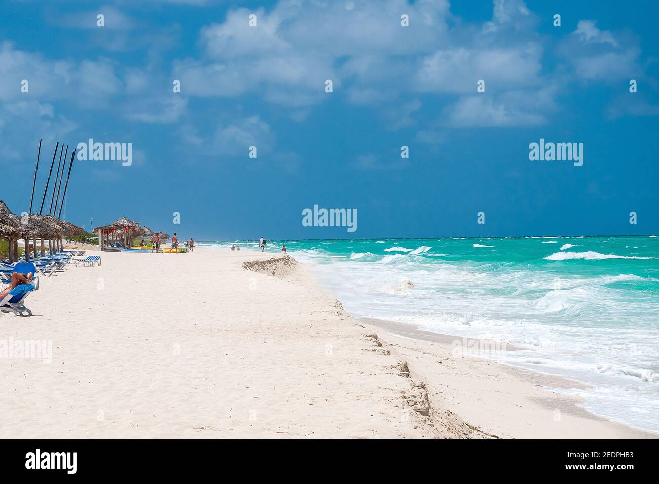 Sunny and a hot summer day on the tropical beaches of the island of ...