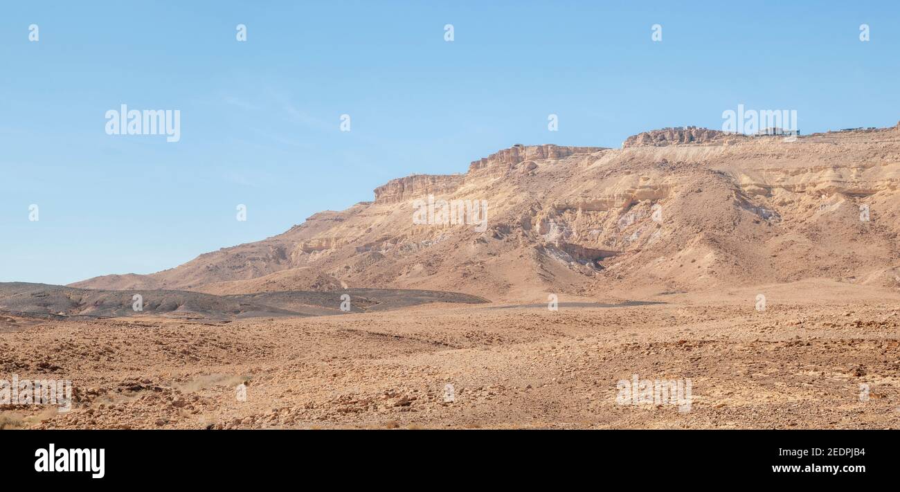 Makhtesh Ramon a geological feature of Israel's Negev desert. Located ...
