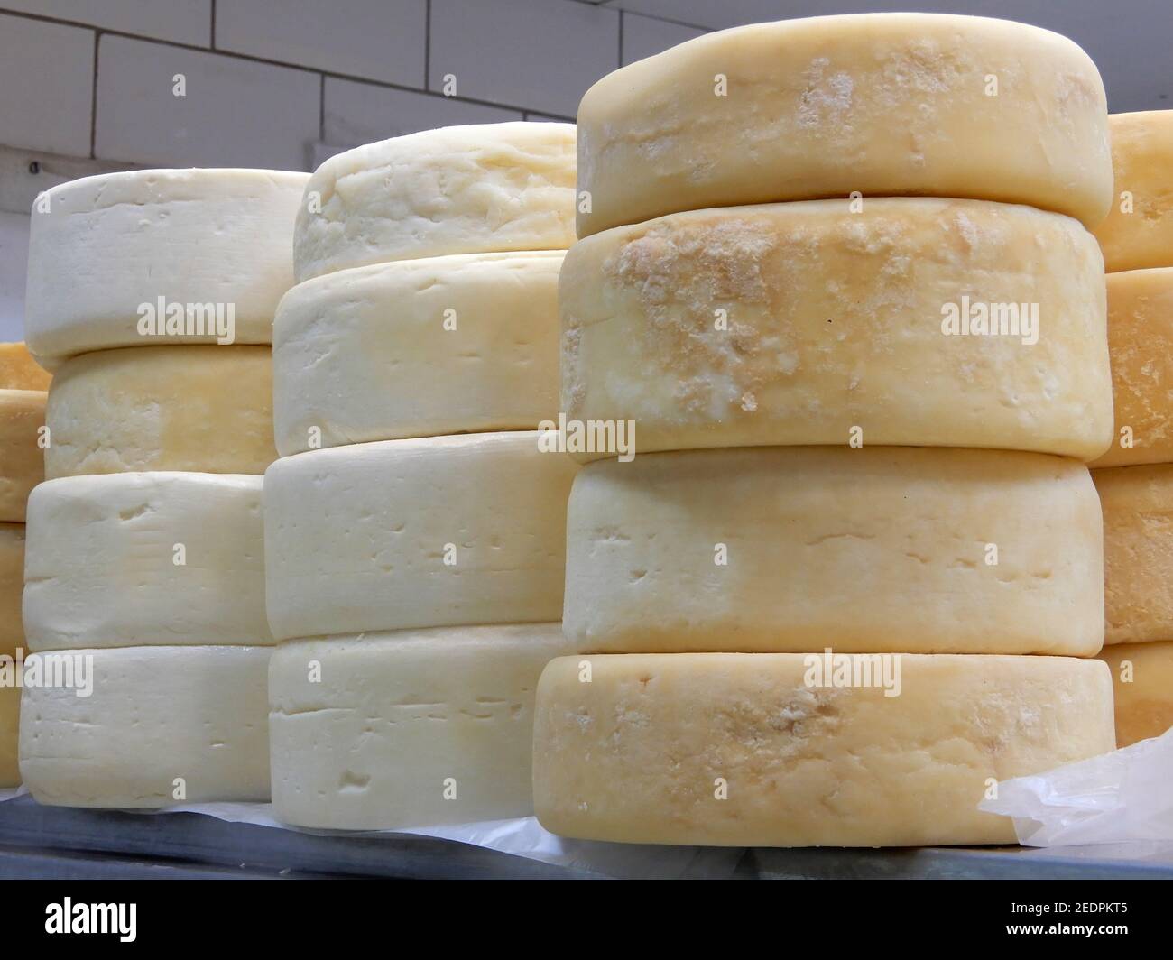 Artisanal Canastra Cheese and Minas Cheese Stock Photo - Alamy