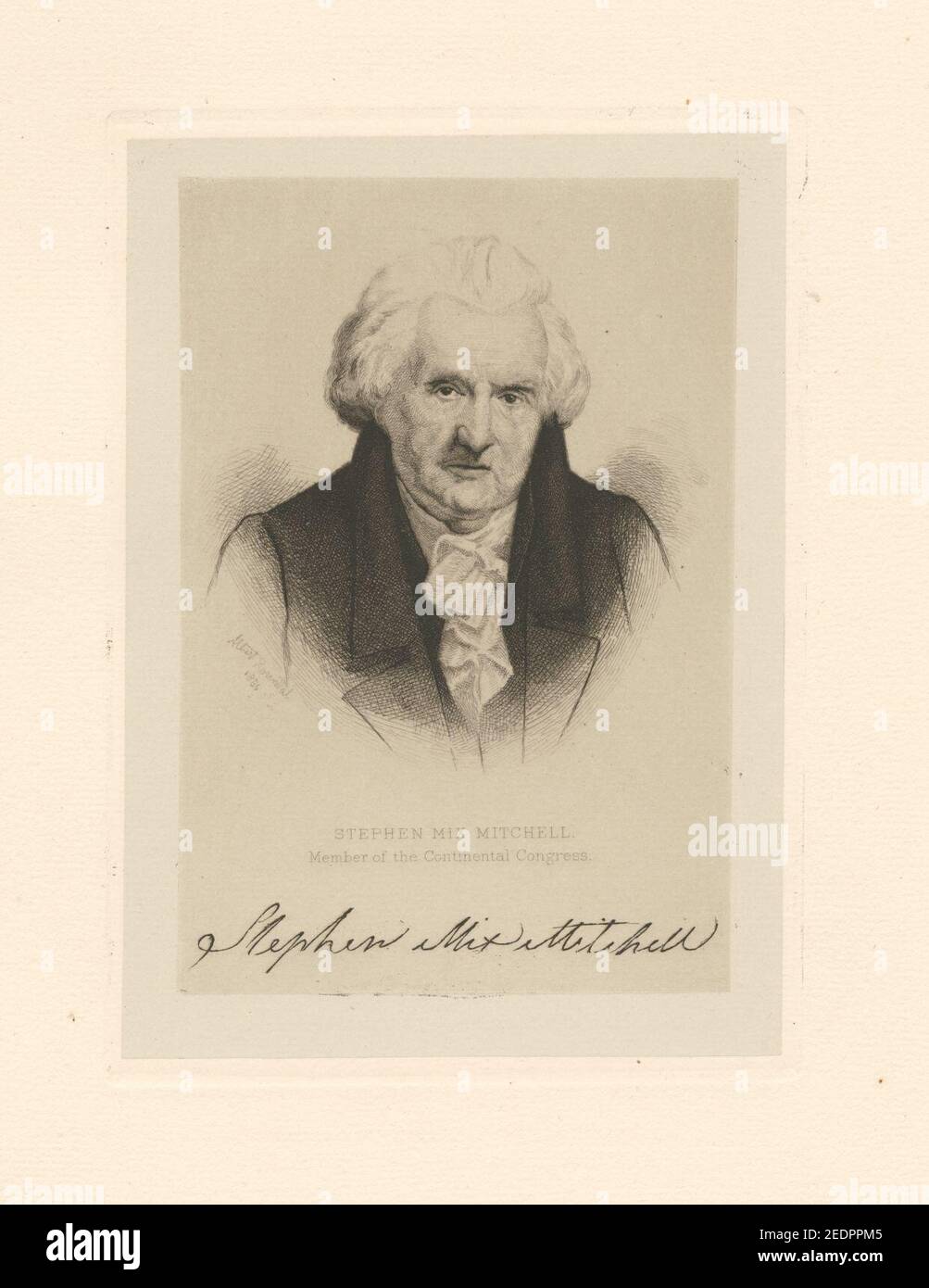 Stephen Mix Mitchell member of the Continental Congress Stock Photo - Alamy