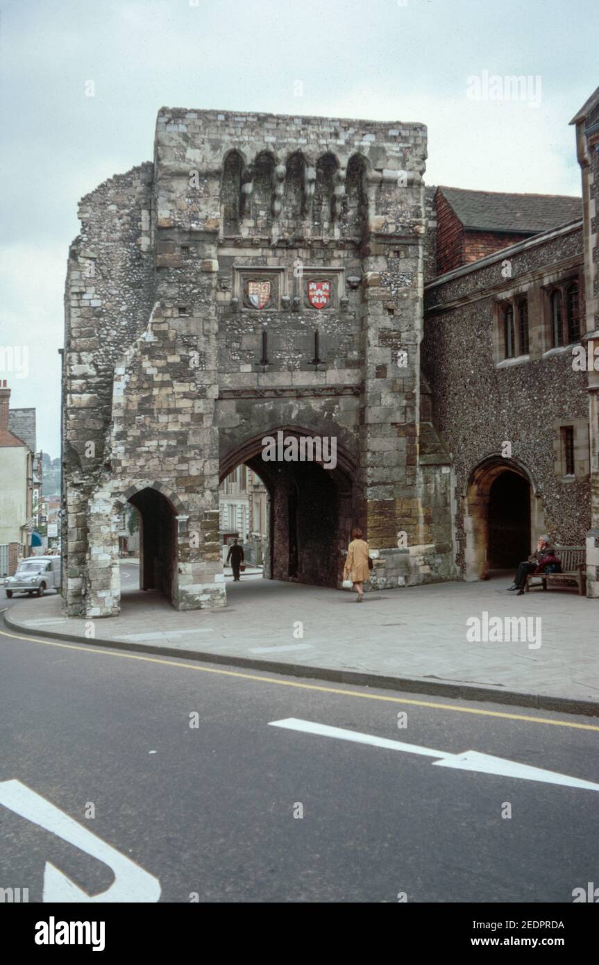 Westgate in Winchester - one of 2 Roman gates and remains of Roman ...
