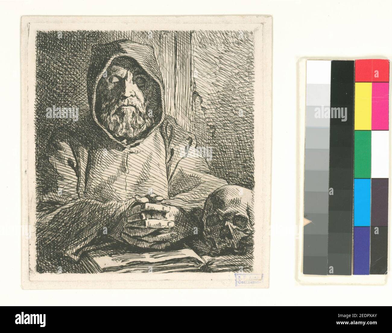 Tête de moine en prière Stock Photo - Alamy