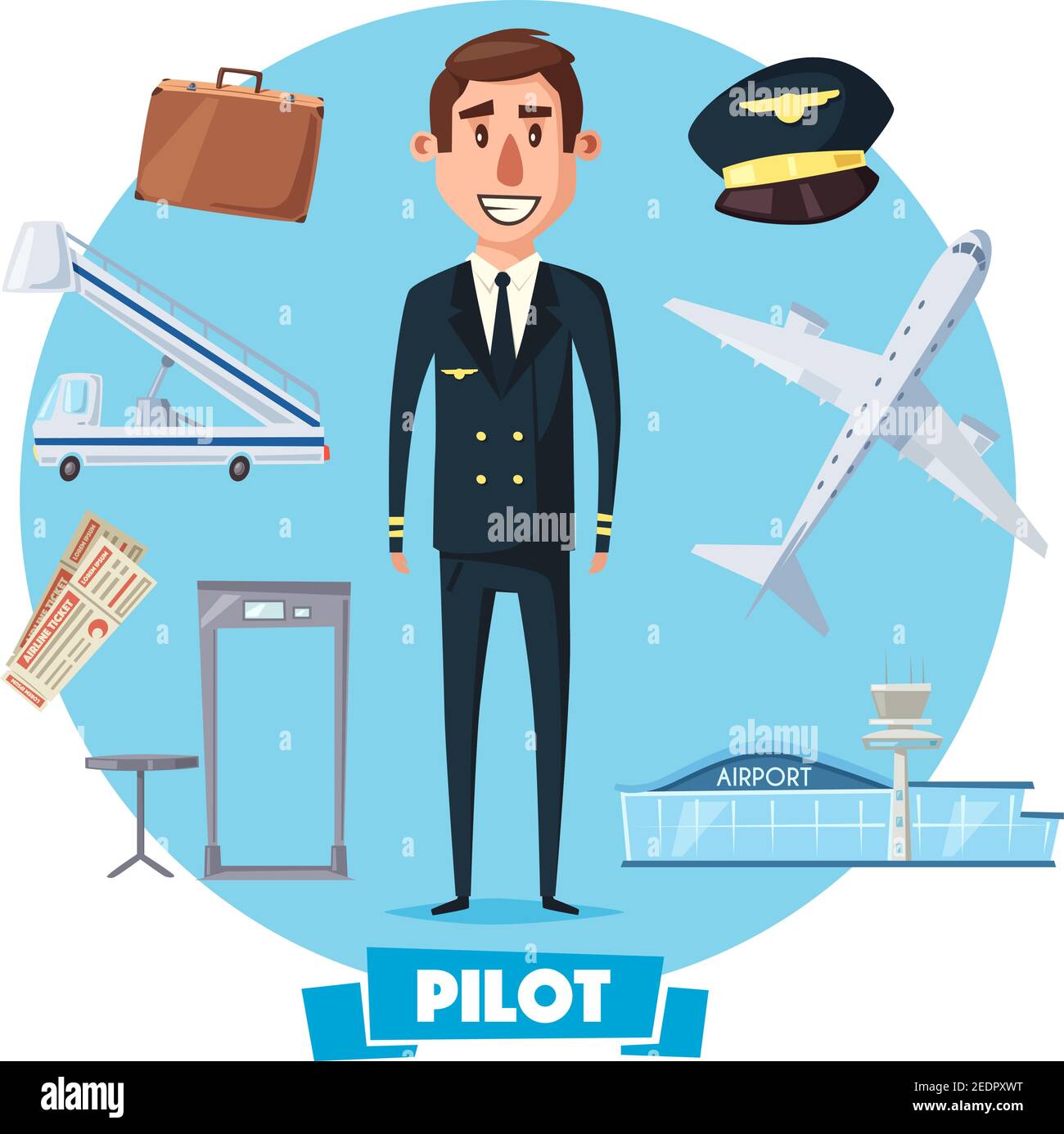 Cabin crew uniform Stock Vector Images - Alamy