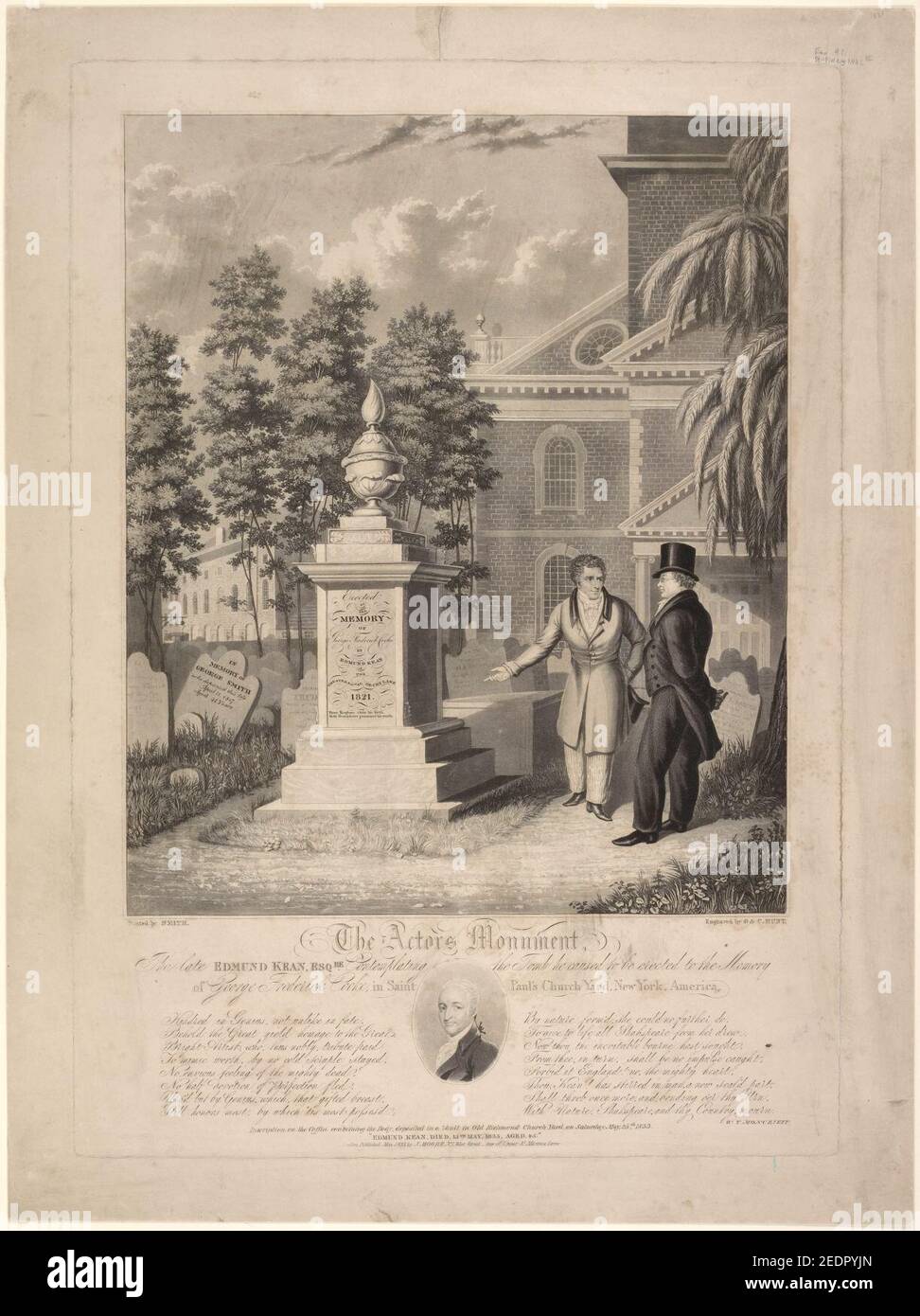 The Actor's Monument, the late Edmund Kean, Esqre. contemplating the ...