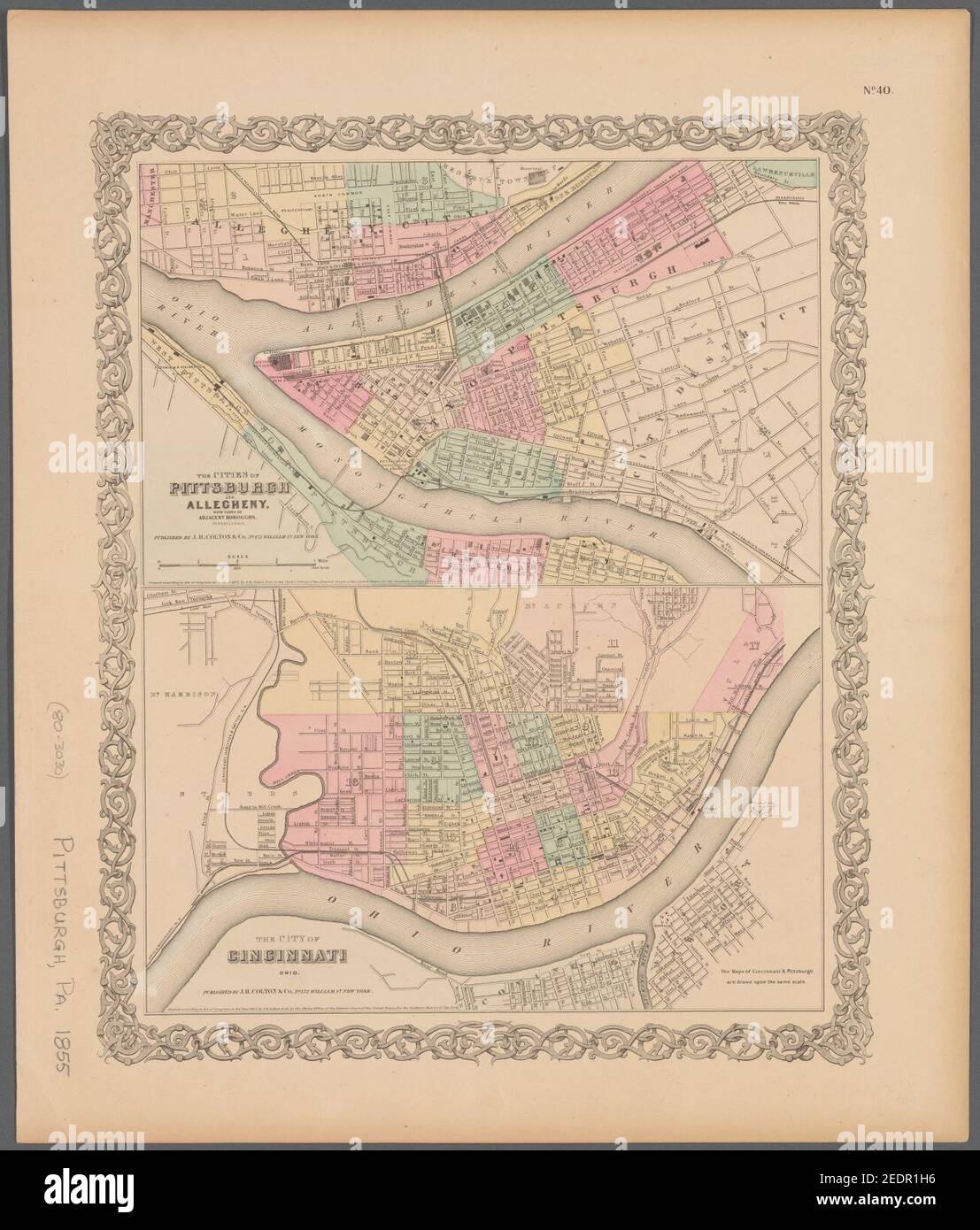 The cities of Pittsburgh and Allegheny, with parts of adjacent boroughs ...