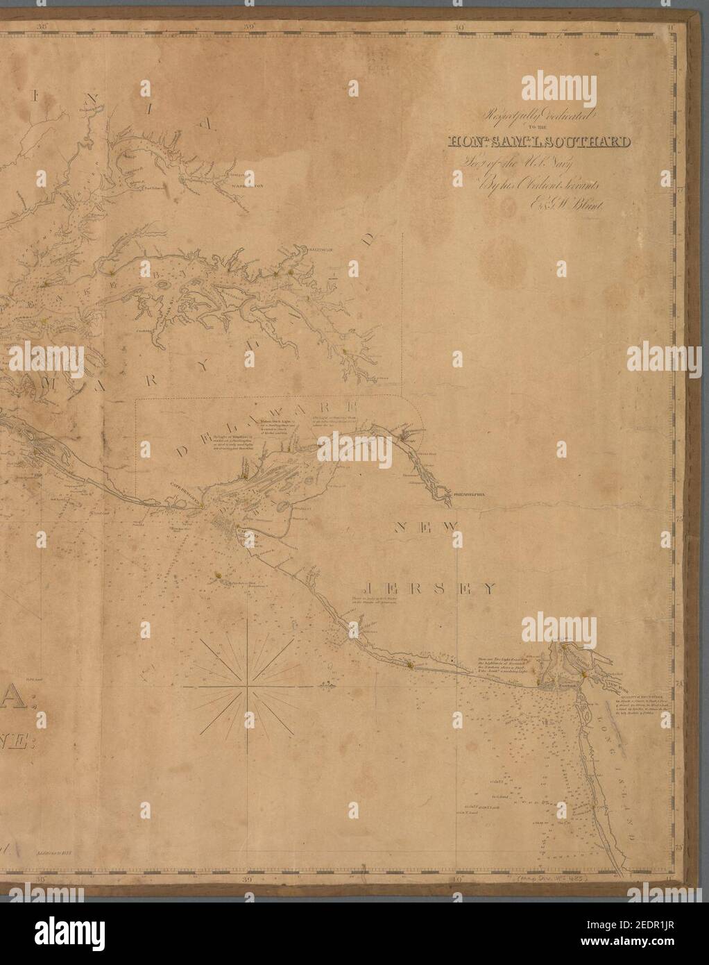 The coast of the United States of North America from New York to St ...