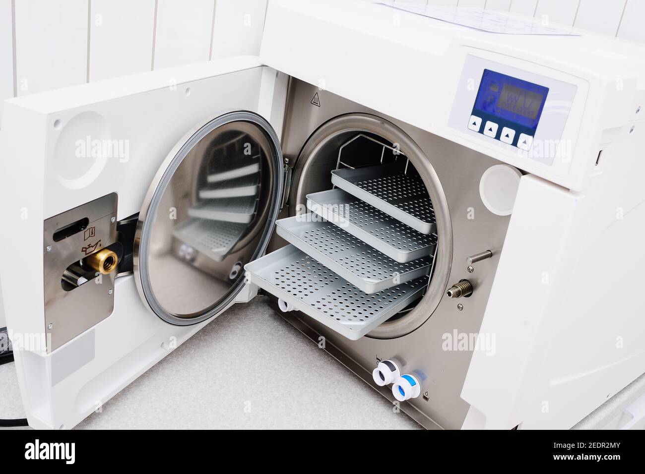Medical autoclave close-up without tools Stock Photo - Alamy
