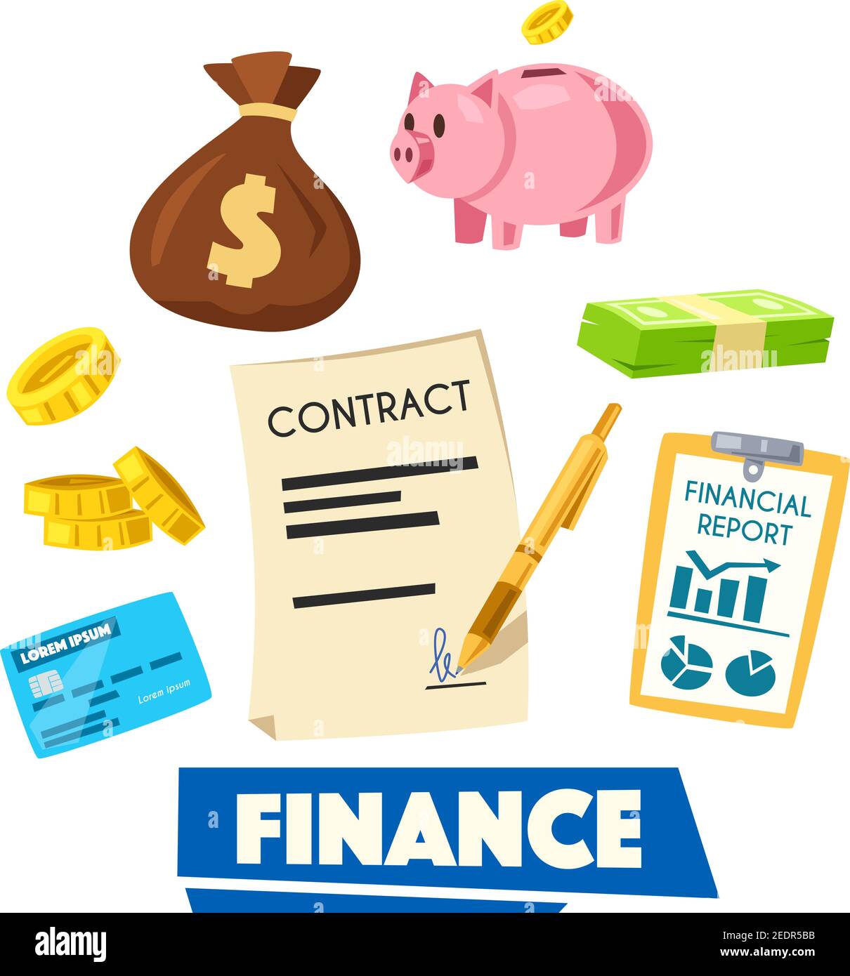 Money management poster Stock Vector Images - Alamy