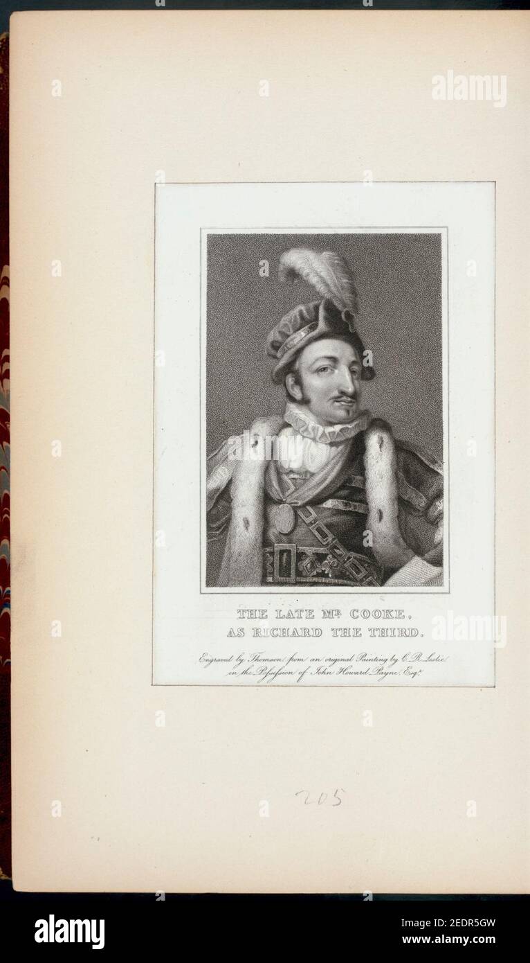 The late Mr. Cooke, as Richard the Third Stock Photo - Alamy