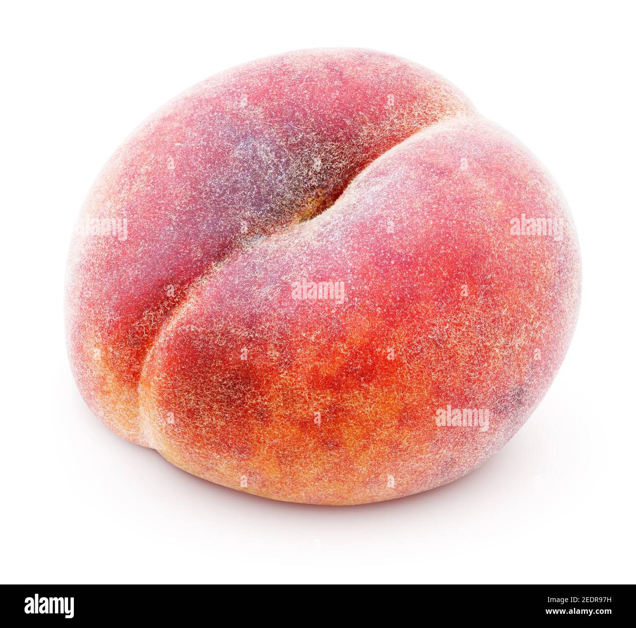 Chinese flat donut peach isolated on white with clipping path Stock ...