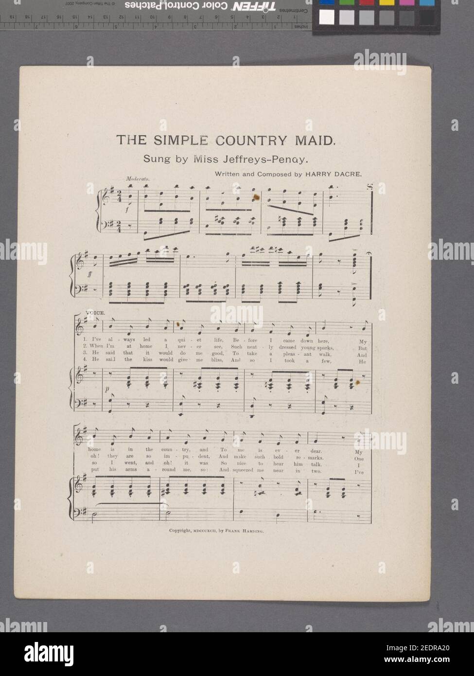 The simple country maid Stock Photo - Alamy