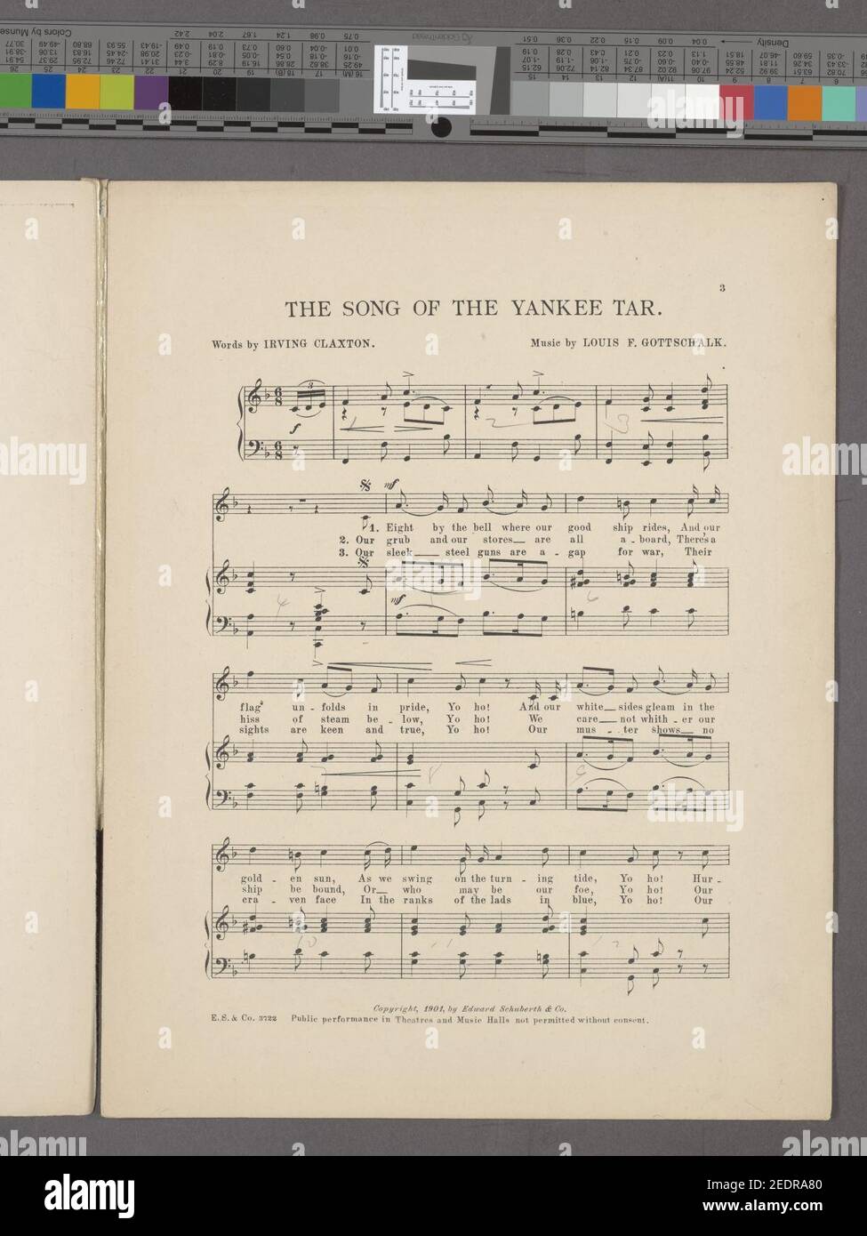 The song of the yankee tar Stock Photo - Alamy