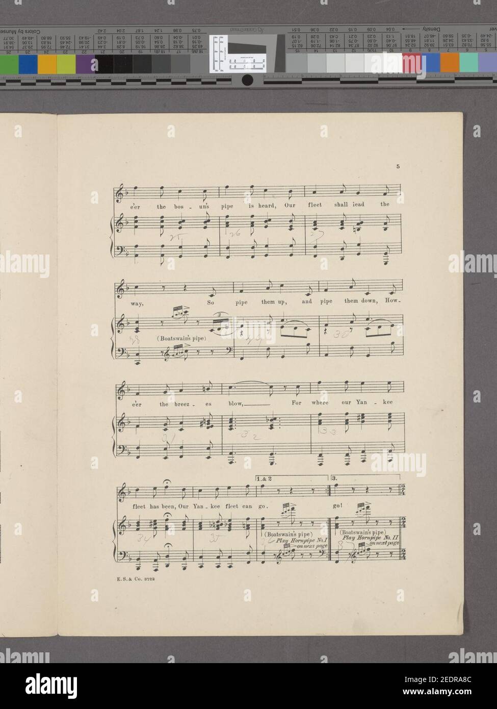 The song of the yankee tar Stock Photo - Alamy